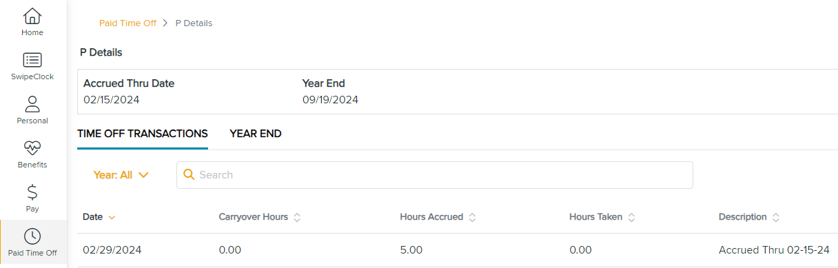 View Time Off Balances – Xenium HR