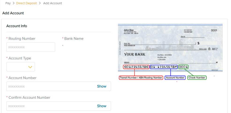 Adding or Removing Direct Deposit Information – Xenium HR