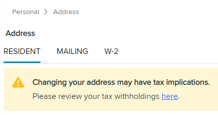 Update Your Address – Xenium HR