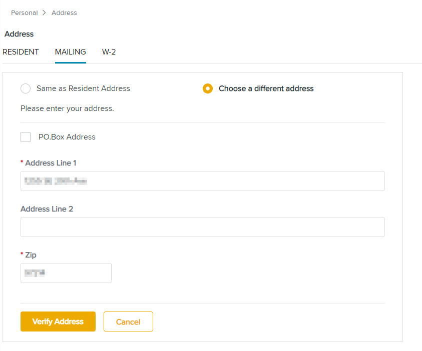 Update Your Address – Xenium HR