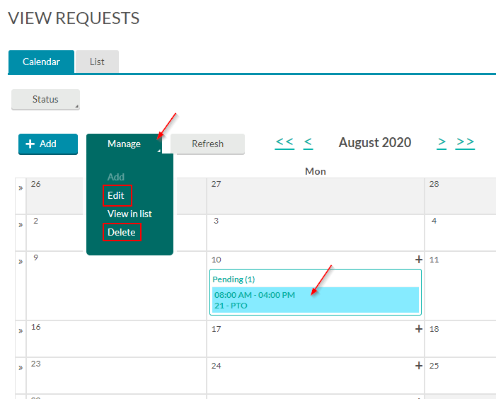 Request Time Off (Time & Labor) – Xenium HR