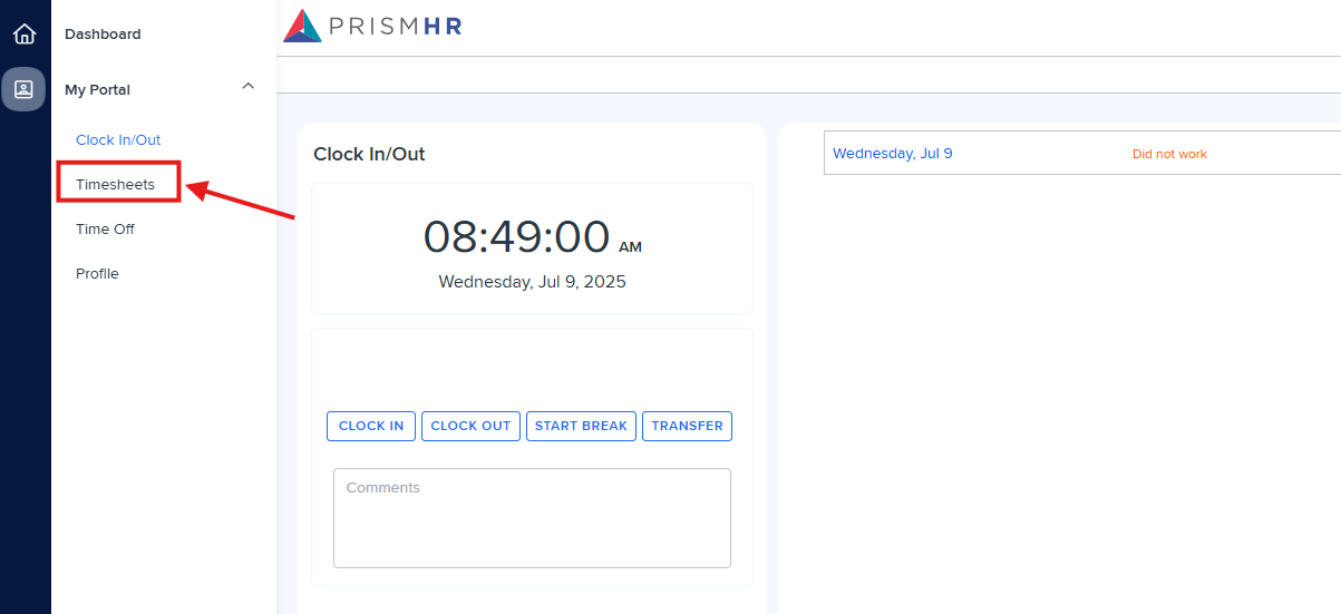 Employee Timesheet Management – Xenium HR