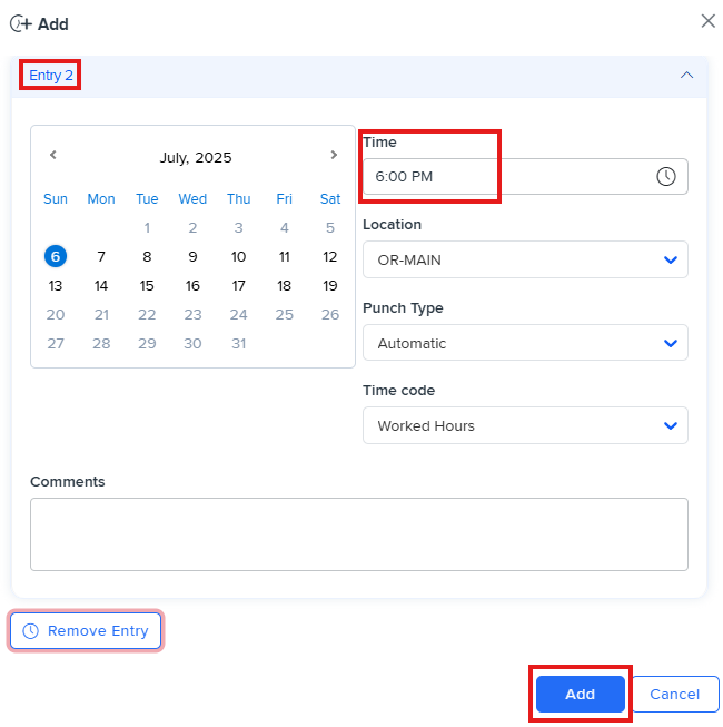Employee Timesheet Management – Xenium HR