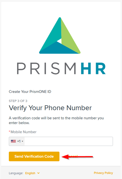 Register for PrismONE ID (Existing Employee User) – Xenium HR