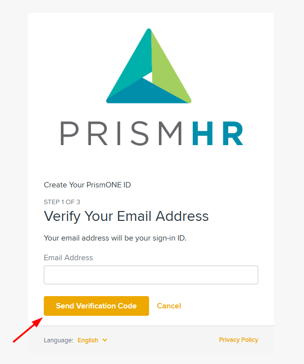 Register for PrismONE ID (Existing Employee User) – Xenium HR