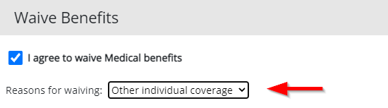 Waiving Enrollment – Xenium HR