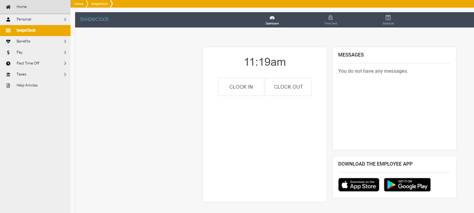 Navigate To Swipeclock – Xenium HR