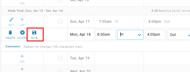 Add or Edit Time on your Time Card – Xenium HR